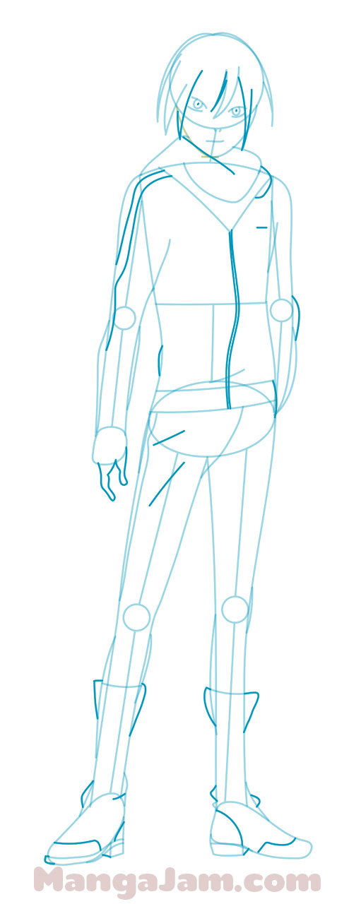 Cách vẽ body Yato từ Anime Noragami | Vẽ Từng Nét Nhỏ