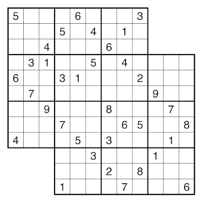 Let's Sudoku: Sudoku 74: Overlapping Sudoku