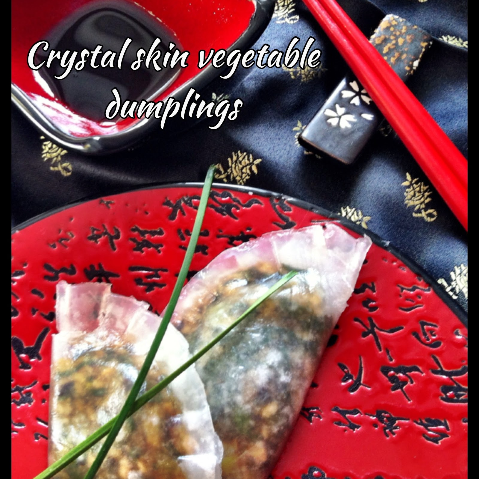 Crystal skin vegetable dumplings