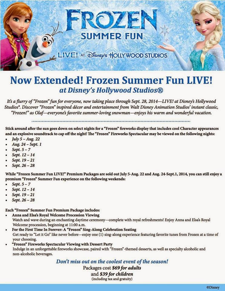 The Disney Freak's Blog: ‘Frozen’ Summer Fun Extended!