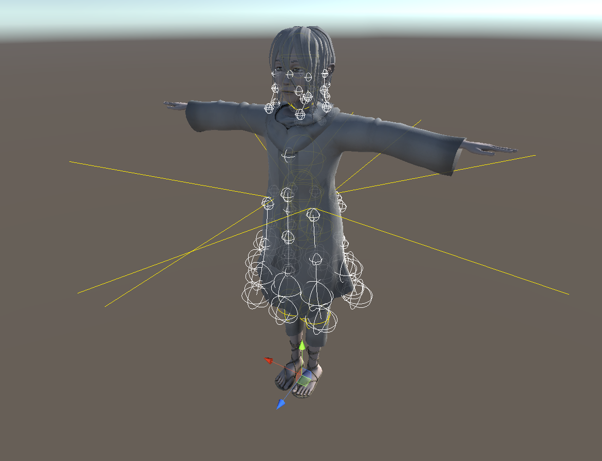 [Unity]Dynamic Plane Colliderを使った長衣の貫通防止[Dynamic Bone]