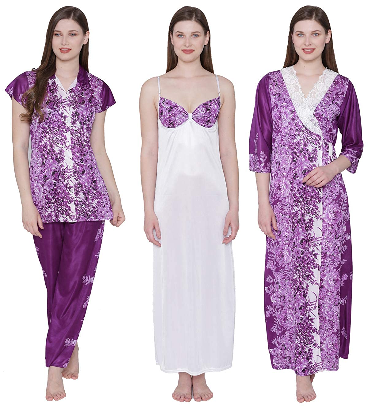 Best 50 satin nighty combo sets | Top Most Best Selling Product Collection