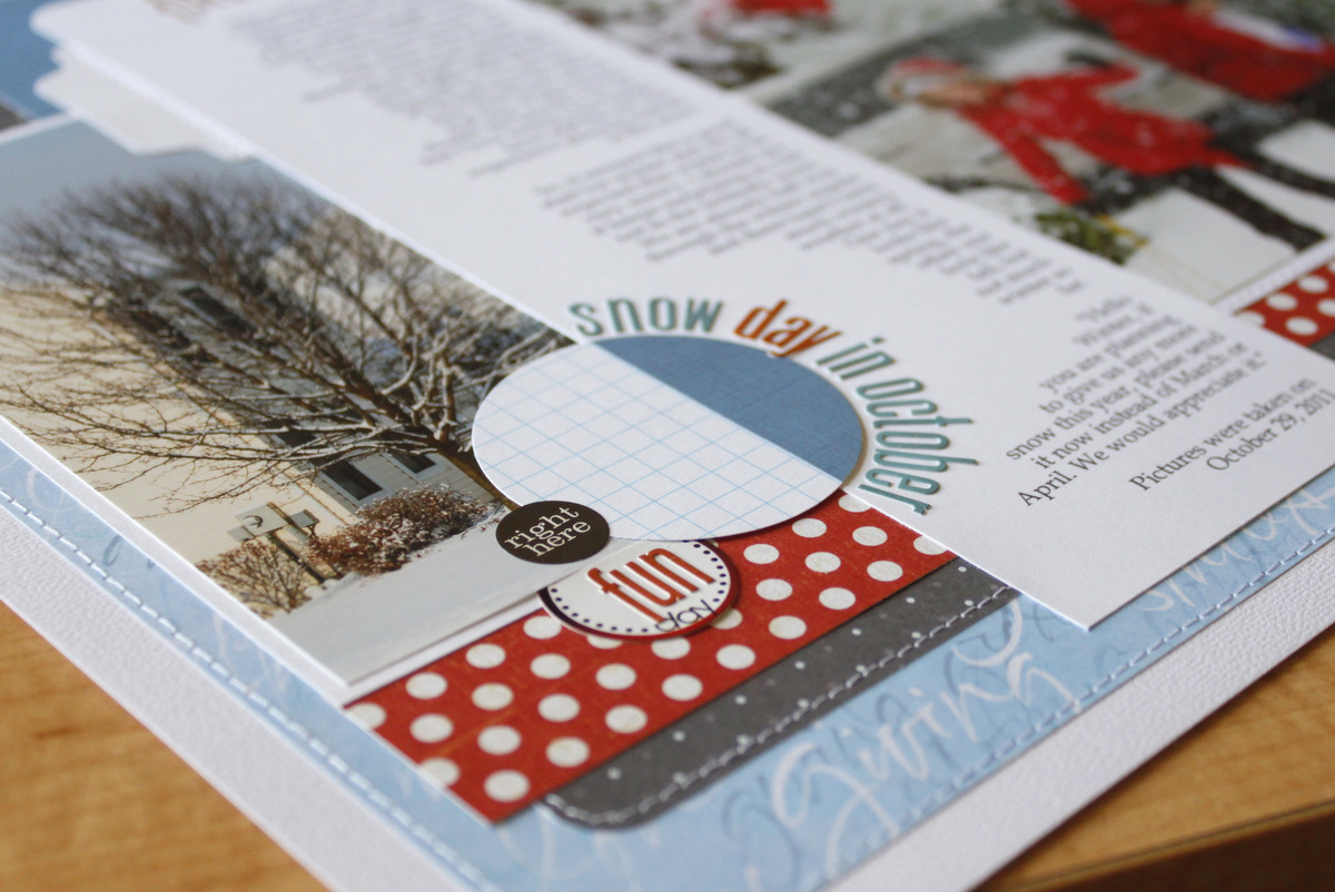 My creative corner: Winter layout!