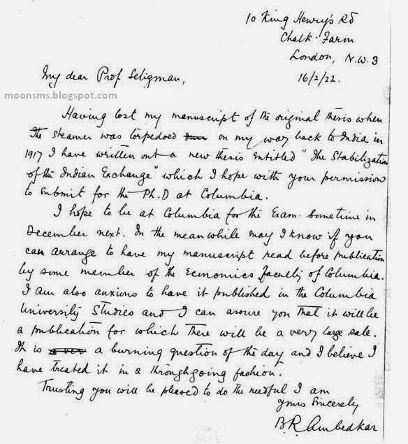 Dr. Babasaheb Ambedkars Original Handwriting Letter