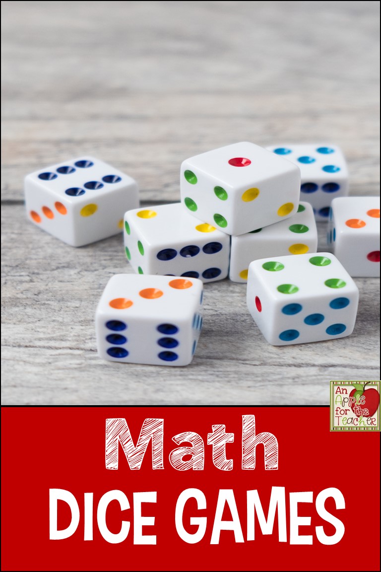 An Apple For The Teacher: Math Dice Games Your Kids Will Love