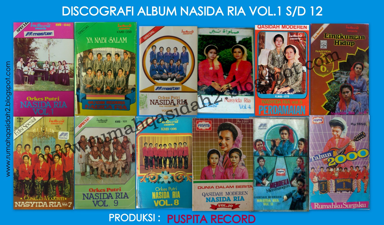 RUMAH QASIDAH 2: DISCOGRAFI ALBUM NASIDA RIA [ KOLEKSI SEPANJANG MASA ...