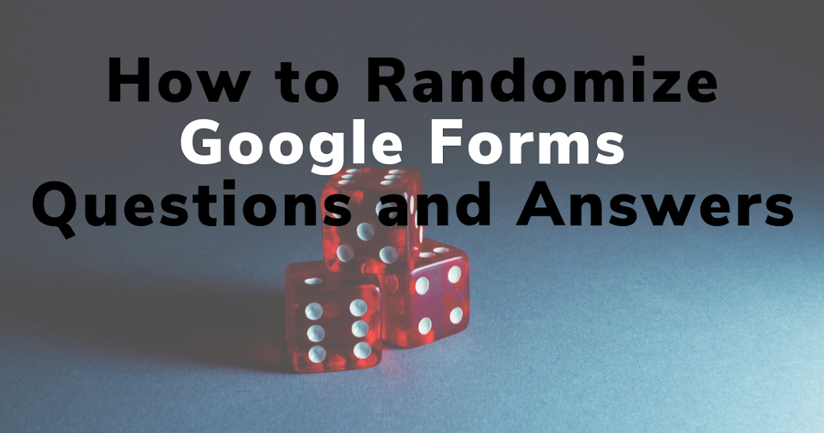 Free Technology For Teachers How To Randomize ion And Answer Free Technology For Teachers How To Randomize ion And Answer
