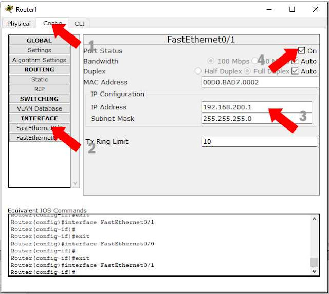 Static Routing 2 Router Mode Graphical User Interface (GUI) di Cisco ...