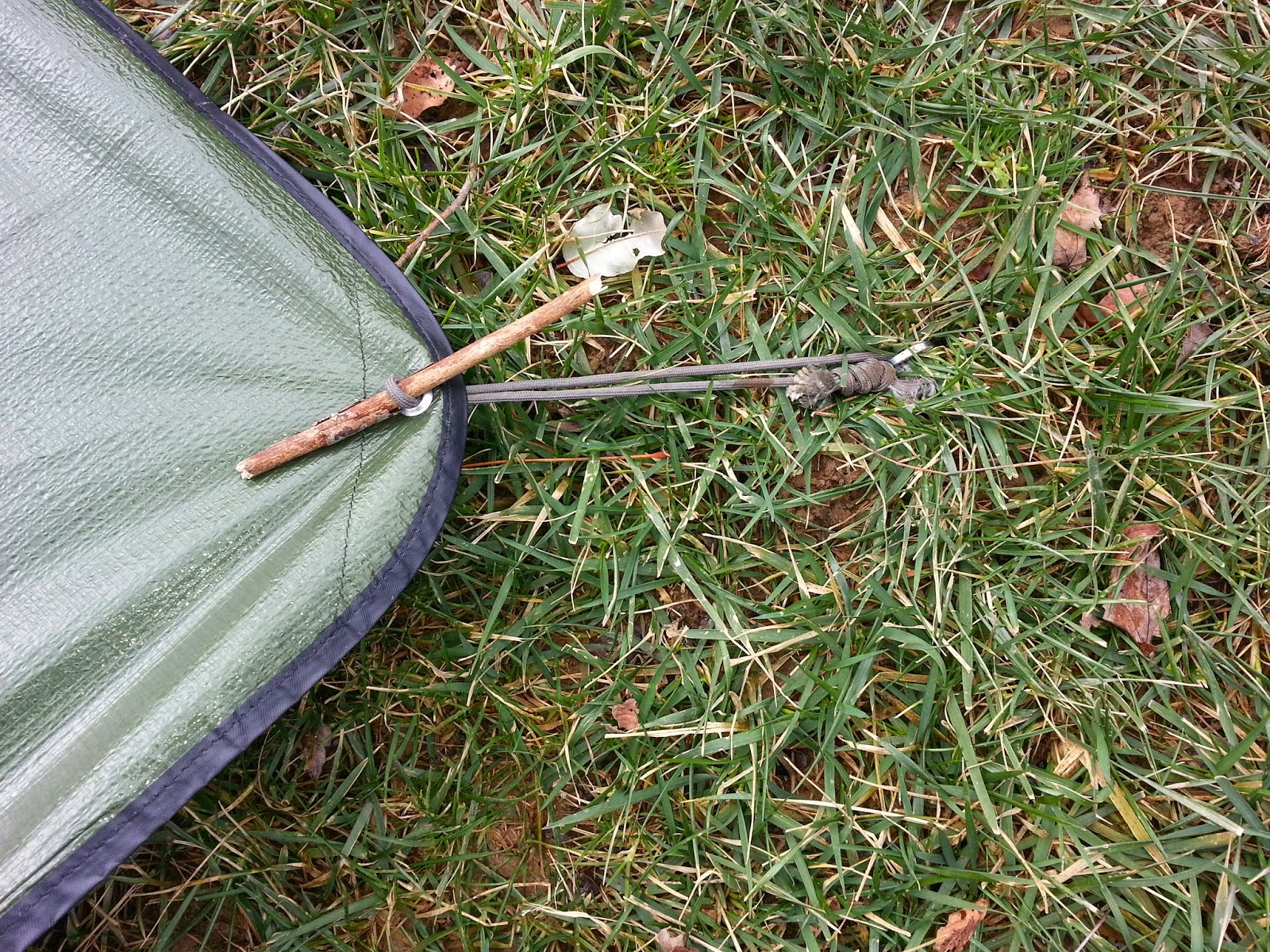 The 7 P's Blog: Diamond Tarp Shelter Setup