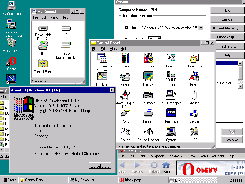 Taskbar for Windows NT 3.51 | Operating System Revival