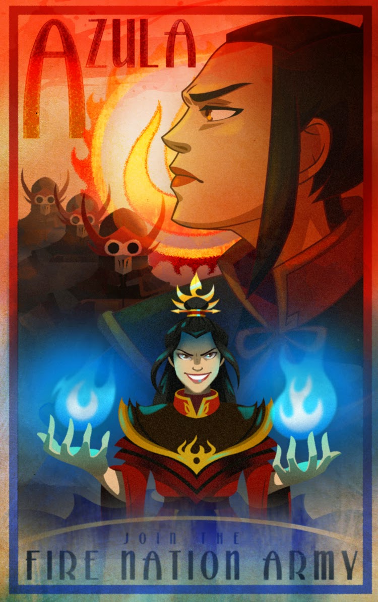 Tina Nawrocki - Art and Animation: Azula as Medea - War Propaganda Poster