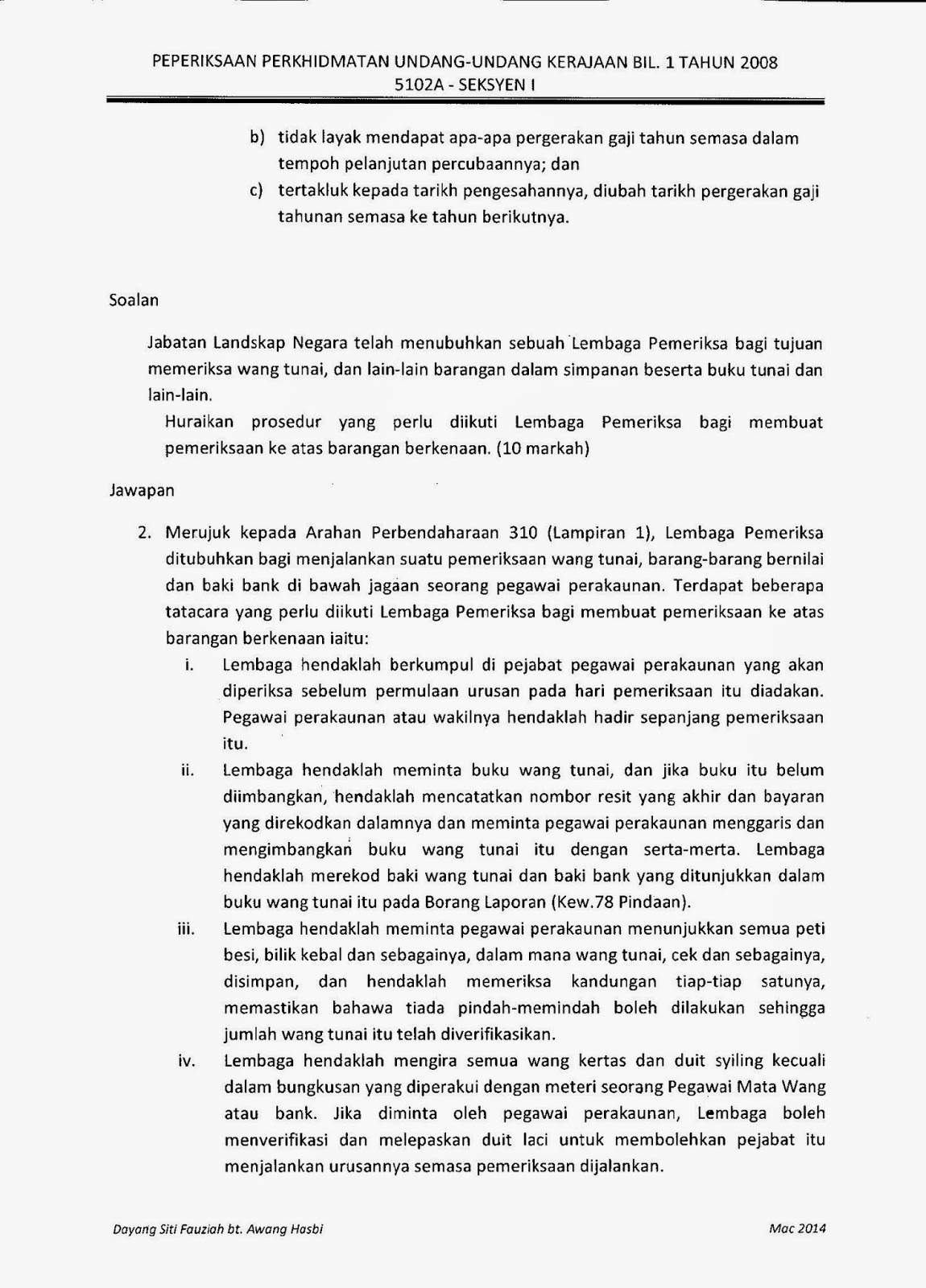 Contoh Soalan Undang-undang Perniagaan