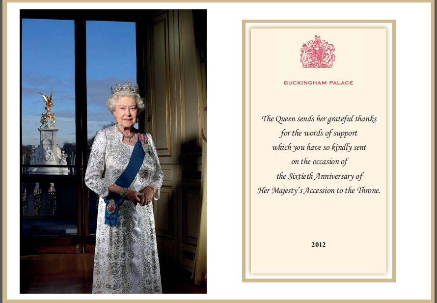 A Thank You Note From Buckingham Palace