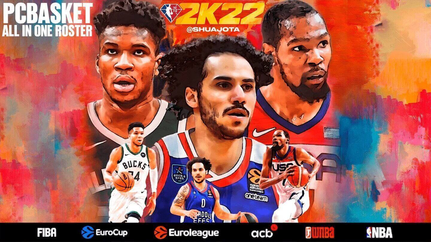 PCBasket 2K22: NBA, Euroleague & FIBA Custom Roster - Shuajota: NBA ...