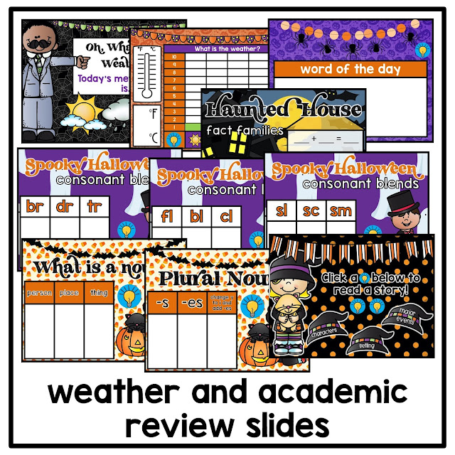 October Morning Meeting Activities and Slides | The Lemonade Stand