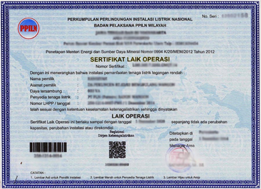 Sertifikat Laik Operasi (SLO) | PLN Rayon Sape