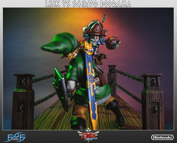 Legend of Zelda: Skyward Sword - Link Vs Scervo Diorama (First 4 Figures)
