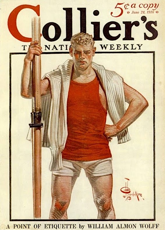 Men portraits : Joseph Christian Leyendecker (1874-1951) - The Oarsman