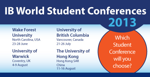 Matura Międzynarodowa: IB World Student Conference 2013