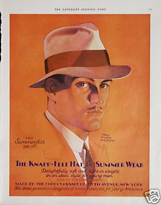 Vintage Hat Advertisements.