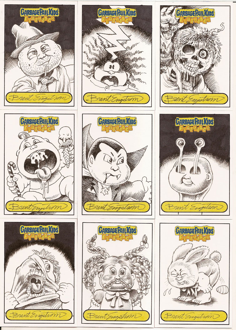 BRENT ENGSTROM'S BLOG: Garbage Pail Kids Flashback 3 sketch cards