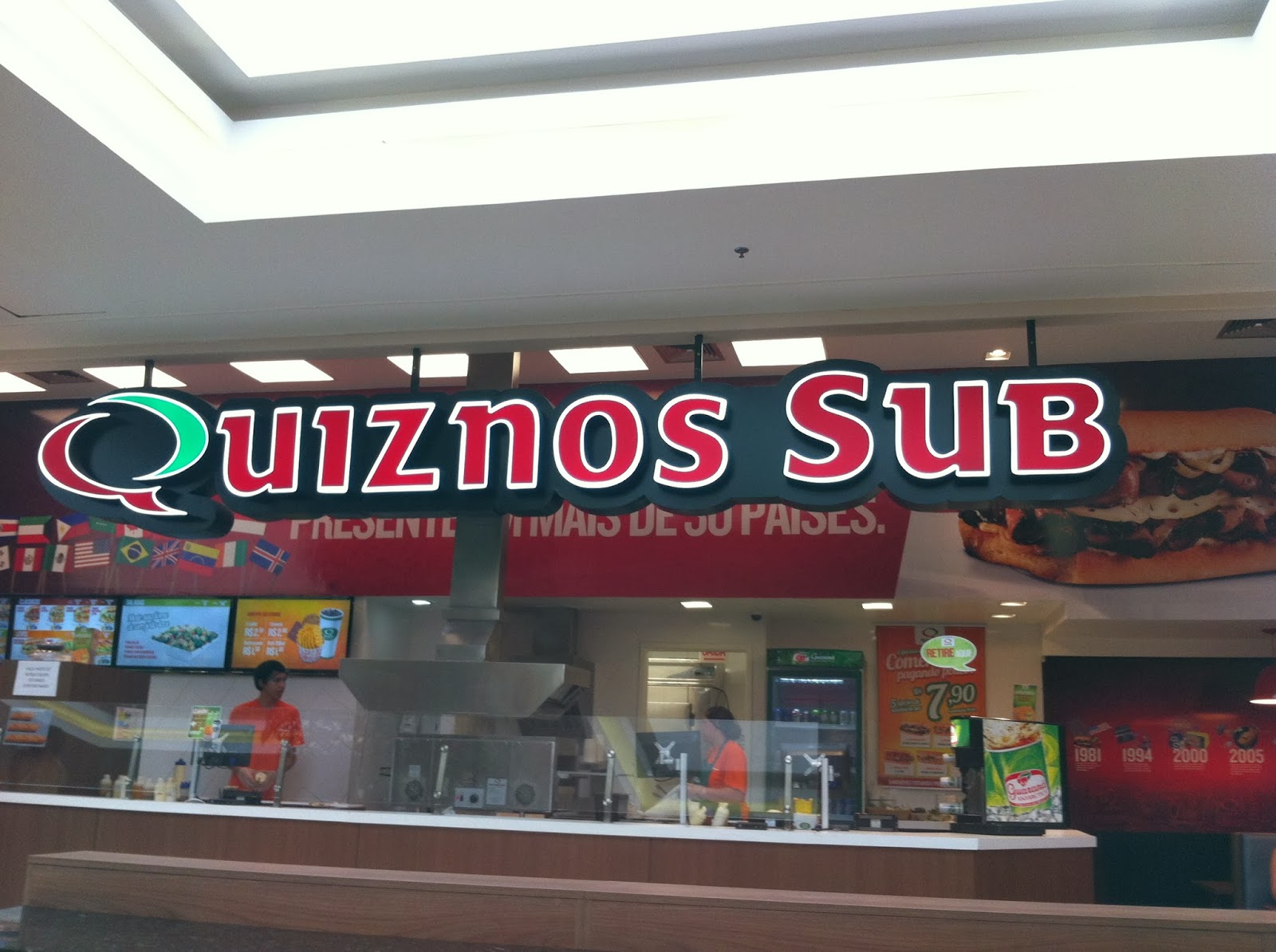 Menu Floripa: Quiznos Sub