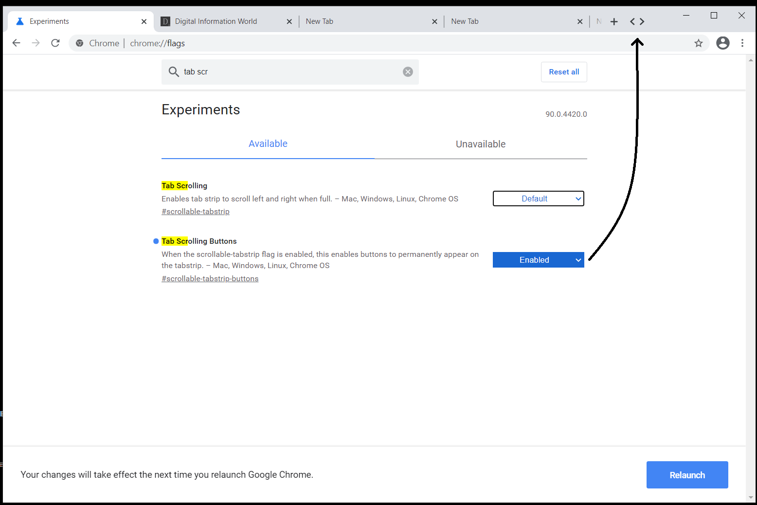 Google is experimenting with new Tabs widths and size options in the ...