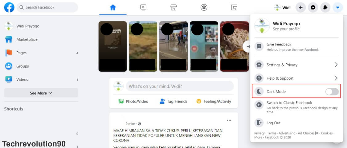 Facebook Memiliki Tampilan Tatap Muka User Interface Terbaru di Tahun 2020