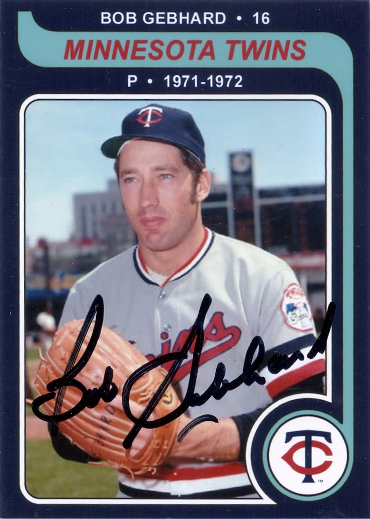 Minnesota Sports Autograph Project: BOB GEBHARD