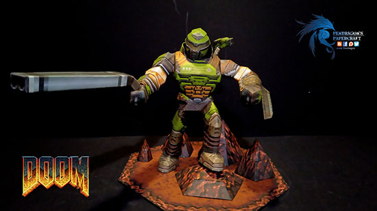 Doom: Doom Slayer Papercraft | Paperized Crafts