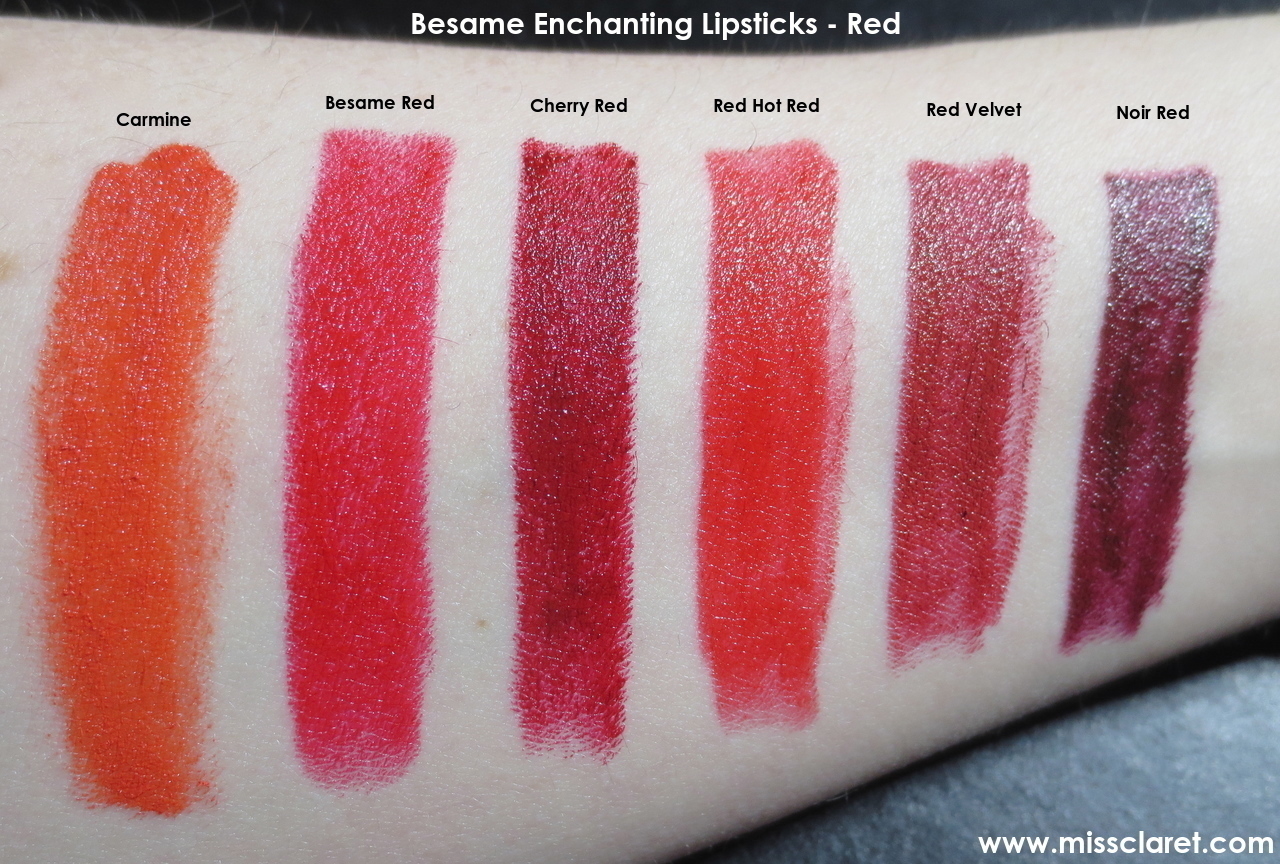 miss claret: Besame Enchanting Lipsticks - Red