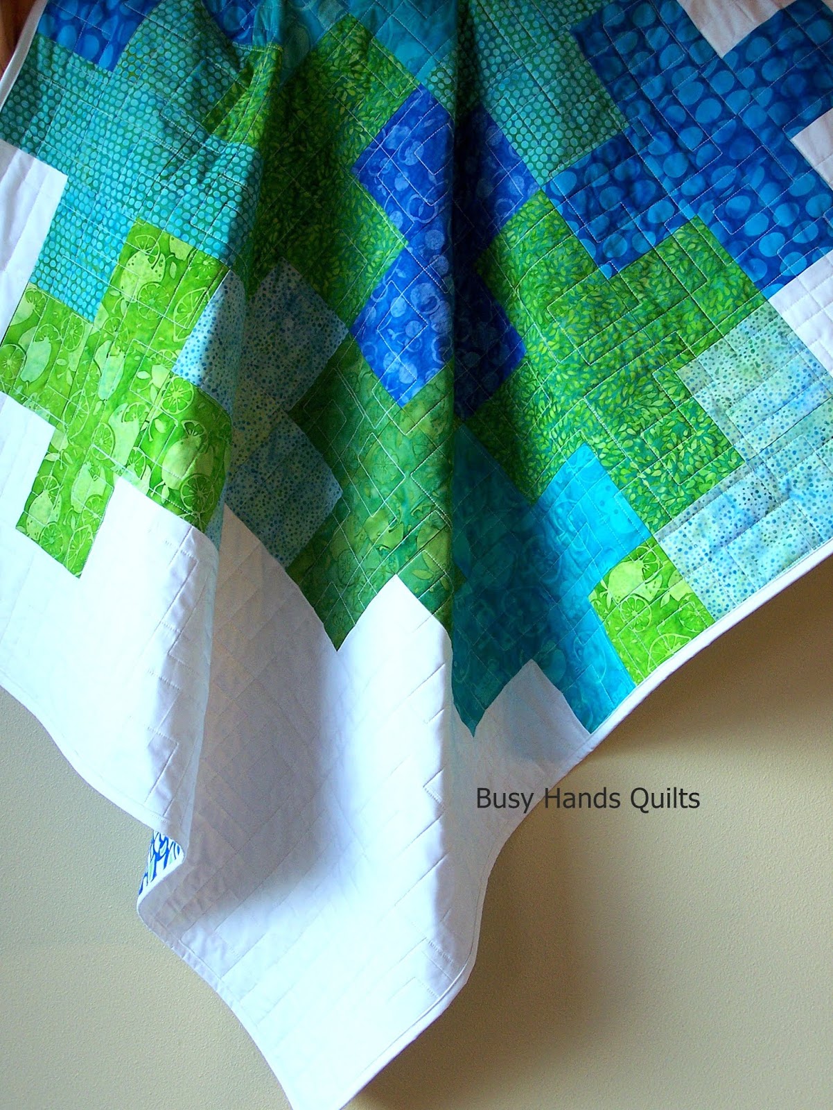 Busy Hands Quilts: Plus Quilt in Island Batiks | Finished or Not Friday ...
