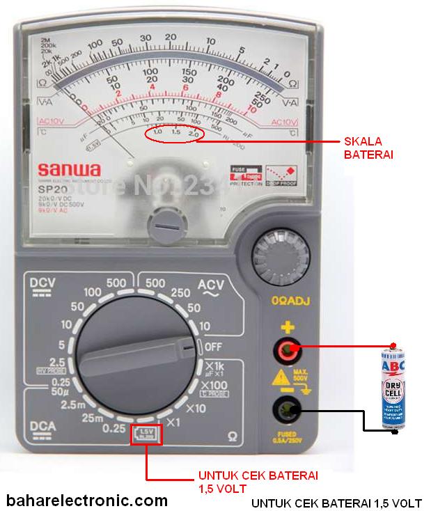 Cara Menggunakan dan Fungsi Skala Multitester Analog