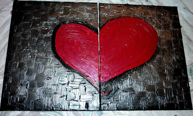 The Arts & Crafts by JoyLeigh: The Heart Acrylic Painting