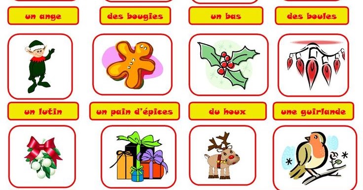 EOI. Français - A1: Petit lexique de Noël