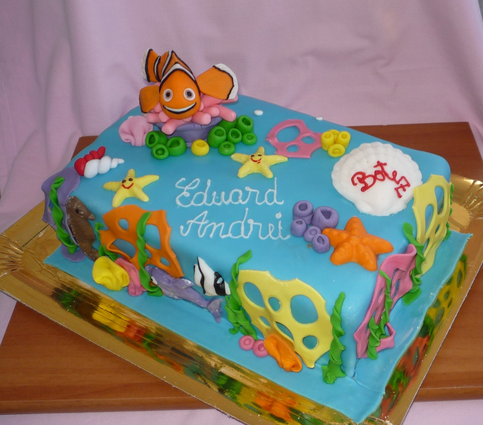 Torturi pentru copii in Constanta: Tort cu Nemo pentru botez