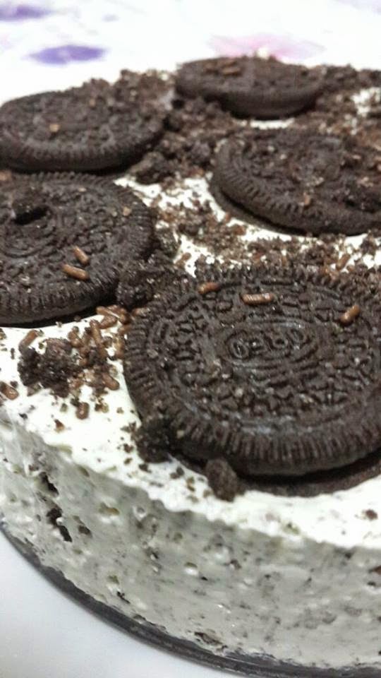 Kek Keju Oreo Mudah dan Cepat. Tidak perlu dibakar, cuma disejukkan di ...