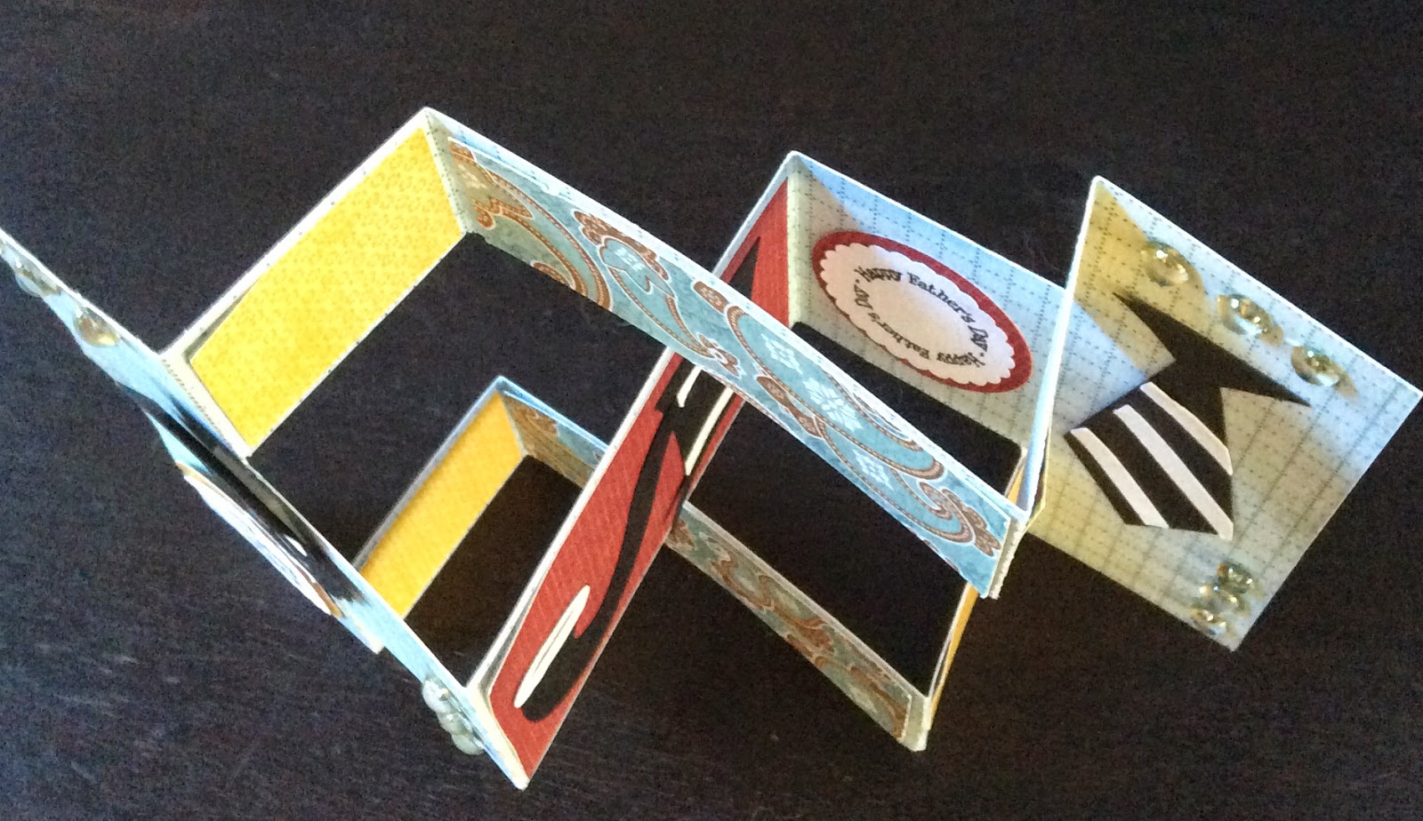 The Crafting Professor: Father's Day Tri-Shutter Fold