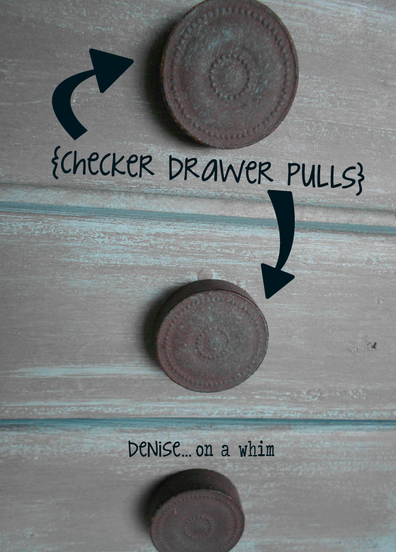 denise...on a whim: Jewelry Box {with checker drawer pulls}