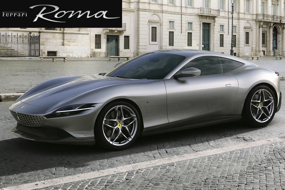 New Ferrari Roma 3.8-liter V8 612 HP