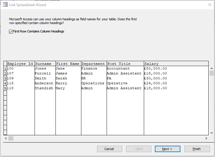 Microsoft Access Tips: Linking Access to an Excel Worksheet