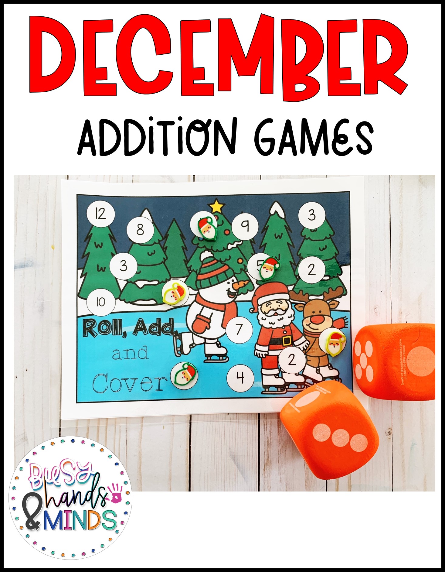 December Addition Games | Busy Hands and Minds