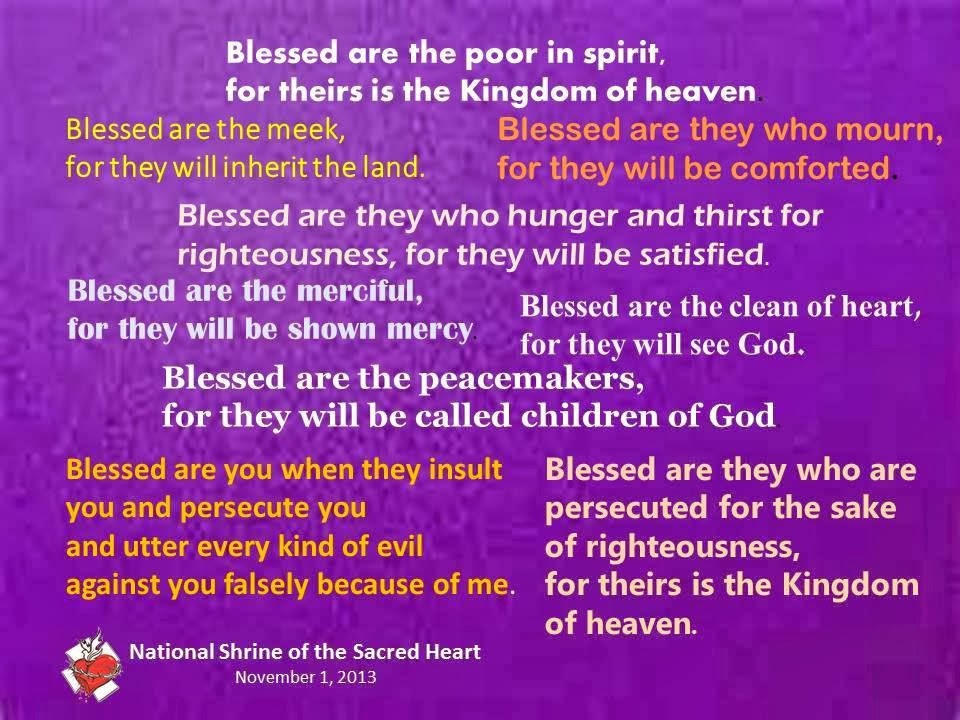 NATIONAL SHRINE OF THE SACRED HEART: THE BEATITUDES: ALL SAINT'S DAY