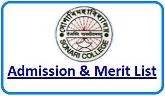 Sonari College Admission 2024 Online Form for HS/UG TDC & Selection ...