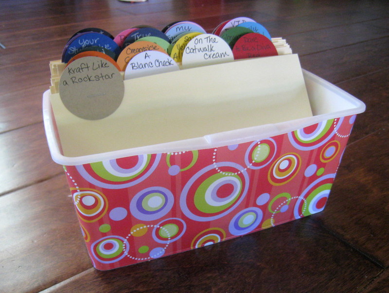 Dana's Dabbling Studio: Card Stock Organization