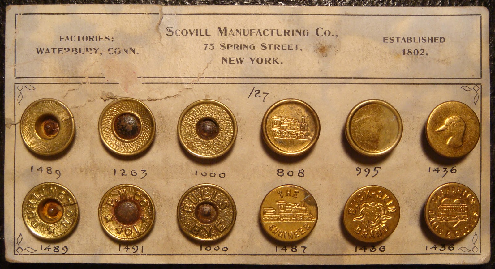 Union-Made: Scovill Button Cards