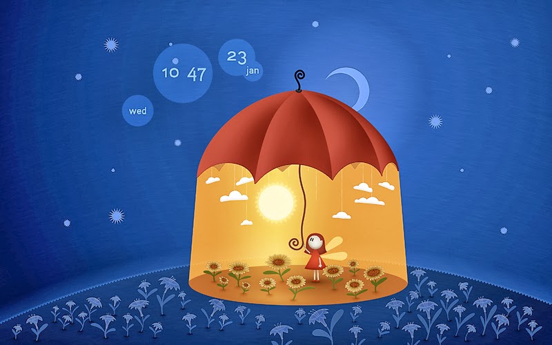 Apply Beautiful Wallpapers With Dynamic Clocks To Windows Desktop With ...