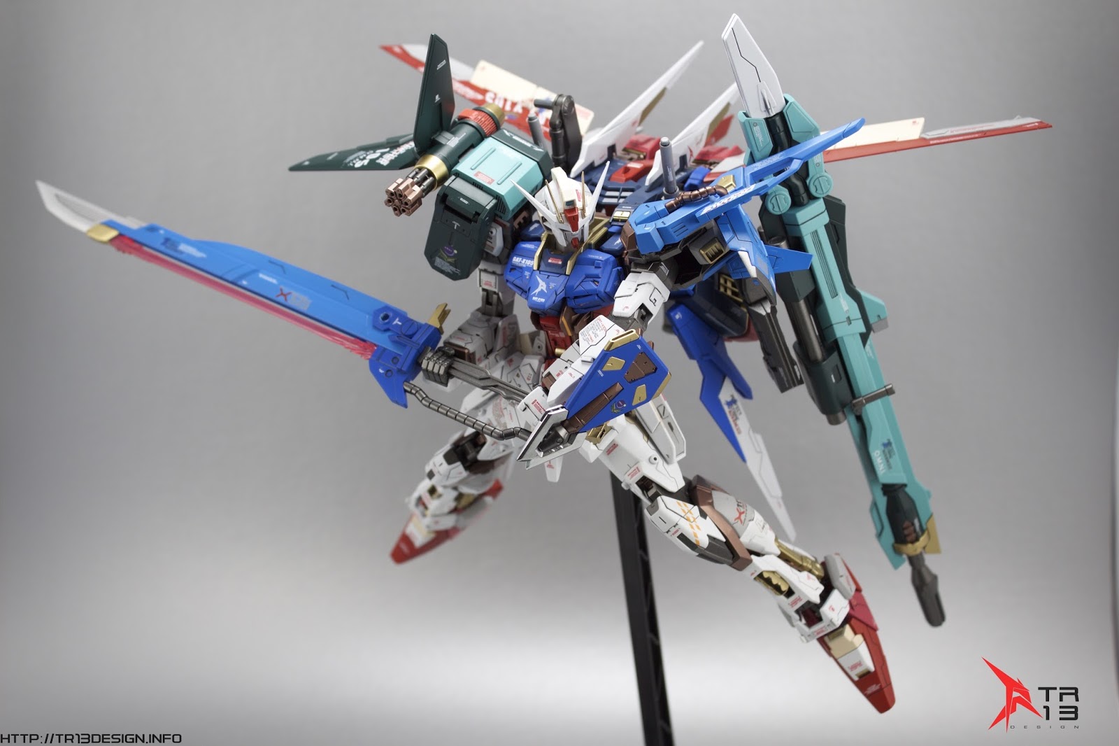 GUNDAM GUY: 1/100 Perfect Strike Gundam Advanced - Customized Build