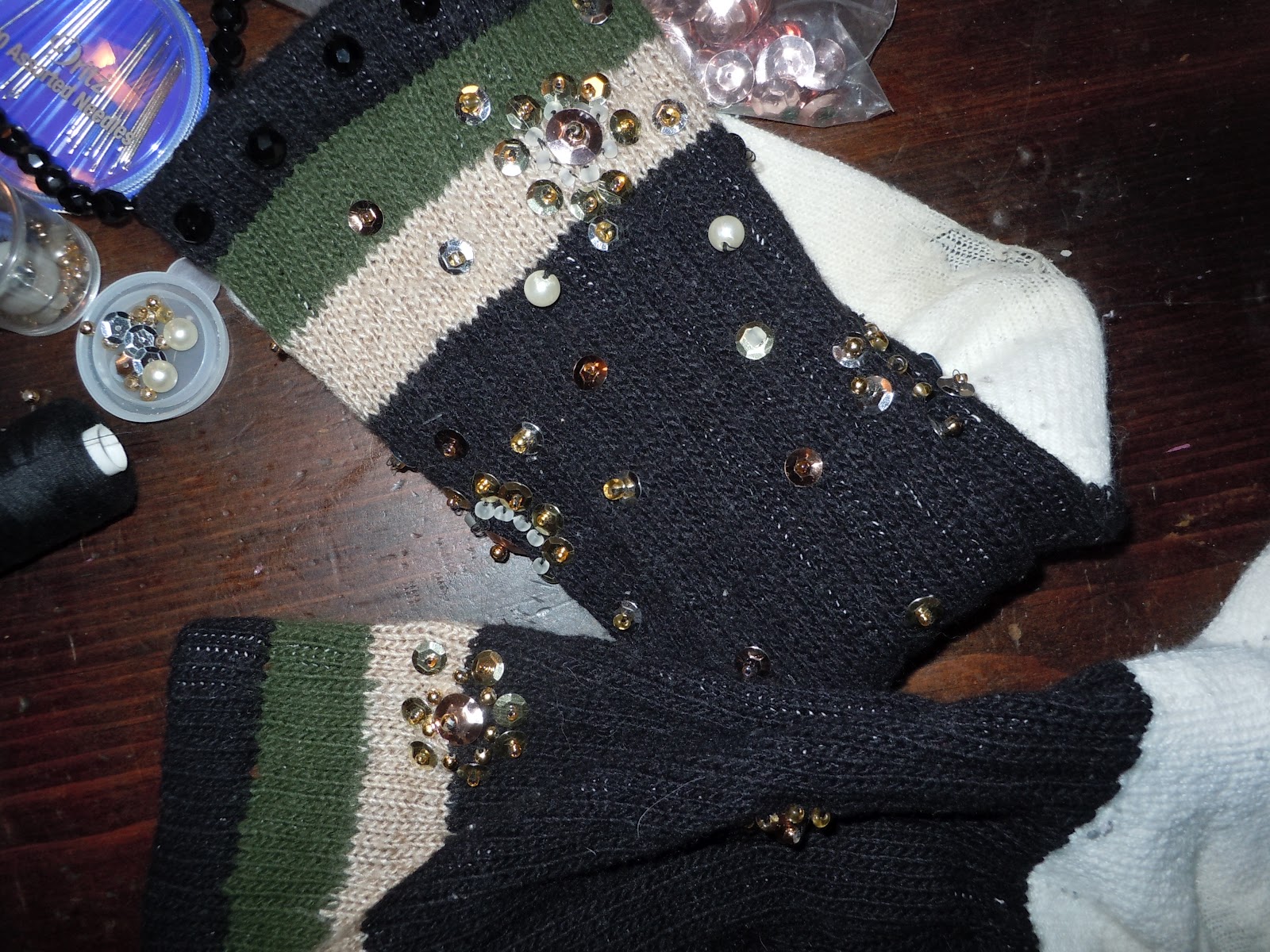 Rhinestoned Dreams: DIY: Miu Miu Inspired Embellished Socks (Slouchy ...
