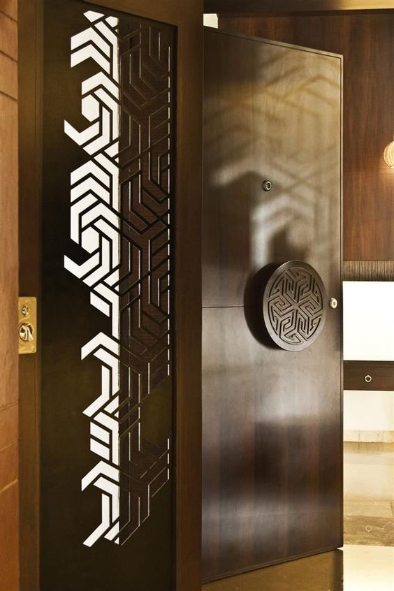 Stunning Solid Dark Brown Wood Door Designs – Engindaily
